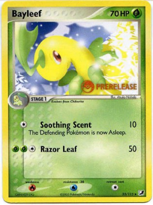 Bayleef 35/115 PreRelease Promo Pokemon Card – DJS Pokemon Cards