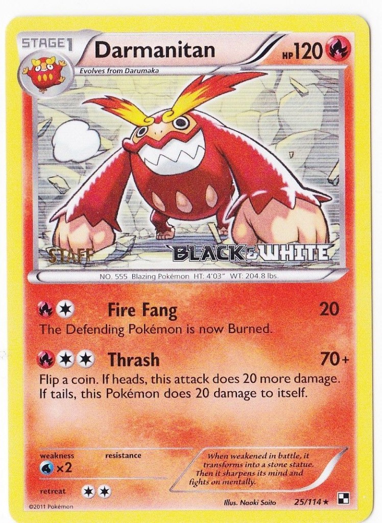 Lucario 53/127 STAFF Prerelease Pokemon Card – DJS Pokemon Cards