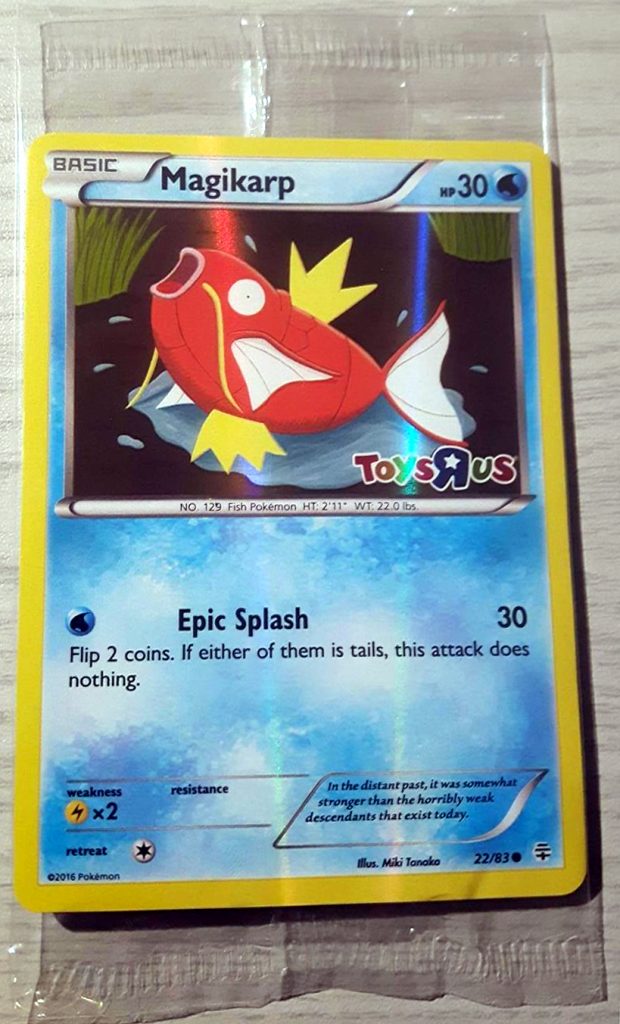 Magikarp 22/83 XY Generations Pokemon Toys R Us Promo Holo Foil Sealed ...