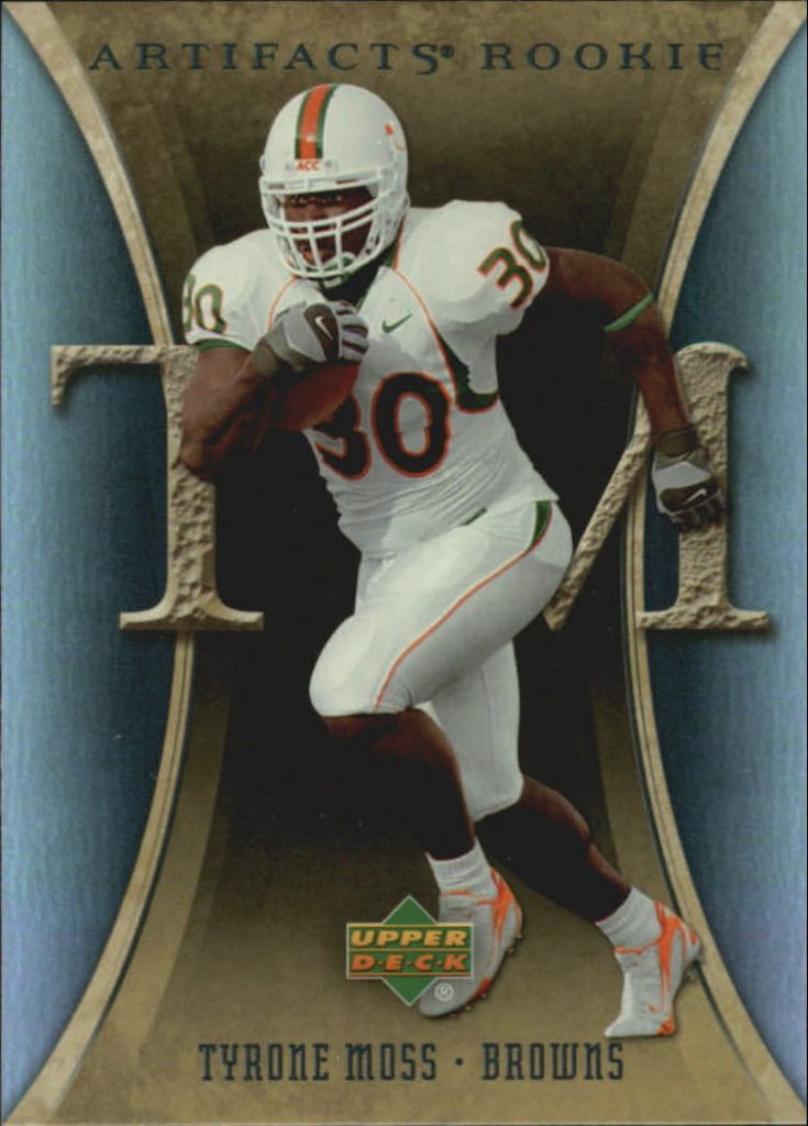 Tyrone Moss 2007 Artifacts Rookie #199 Football Card – DJS Pokemon Cards